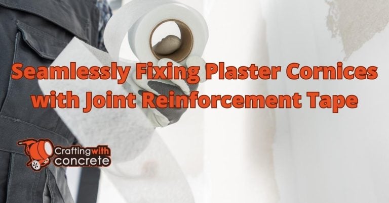 Repair Plaster Cornice Seams Easily - craftingwithconcrete.com