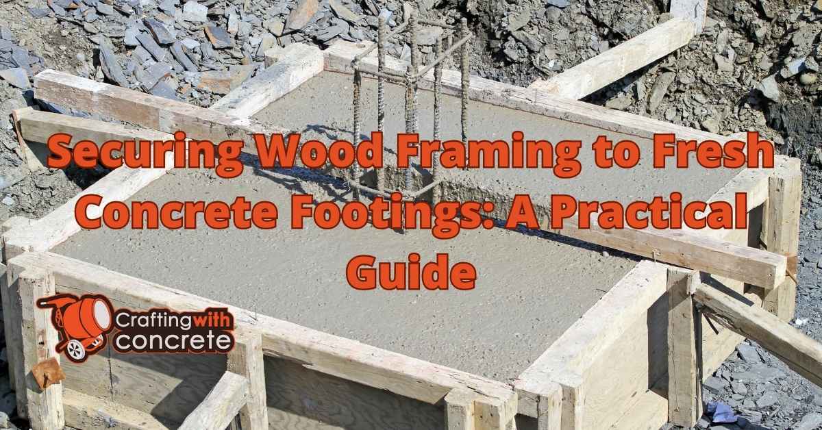Anchor Wood Framing to Fresh Concrete Footings - craftingwithconcrete.com