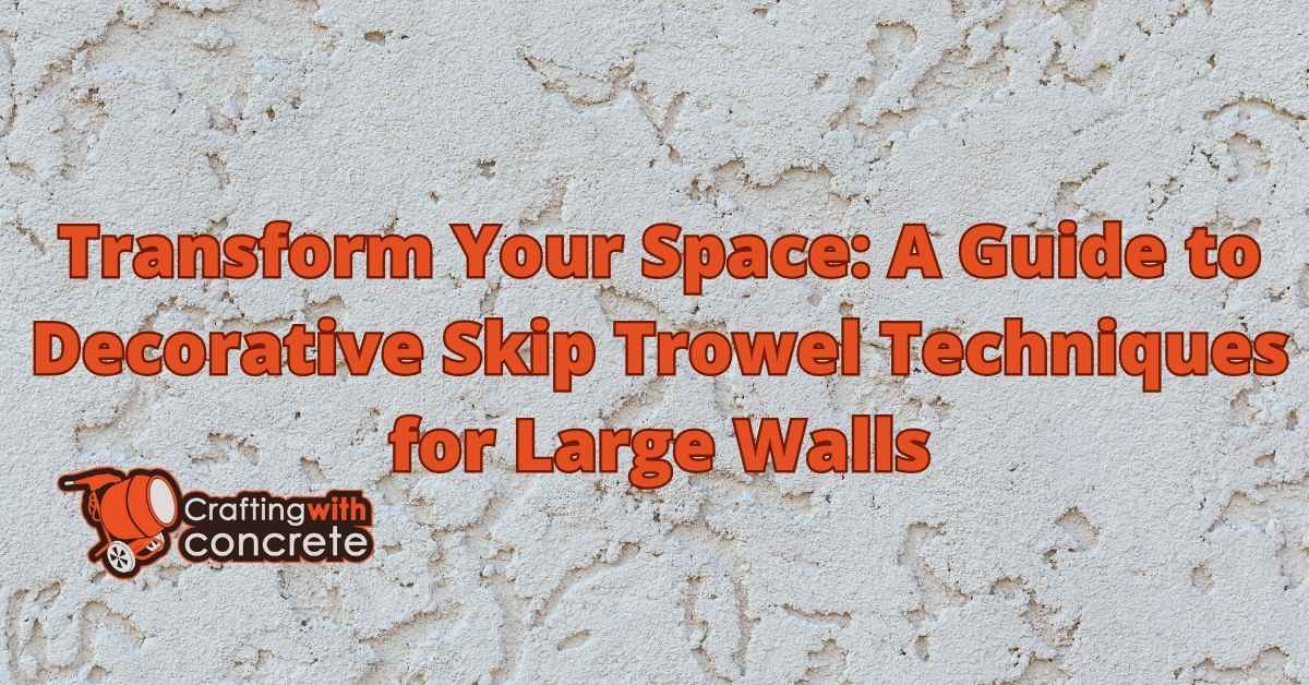 Decorative Skip Trowel: Large Wall Rendering Guide ...