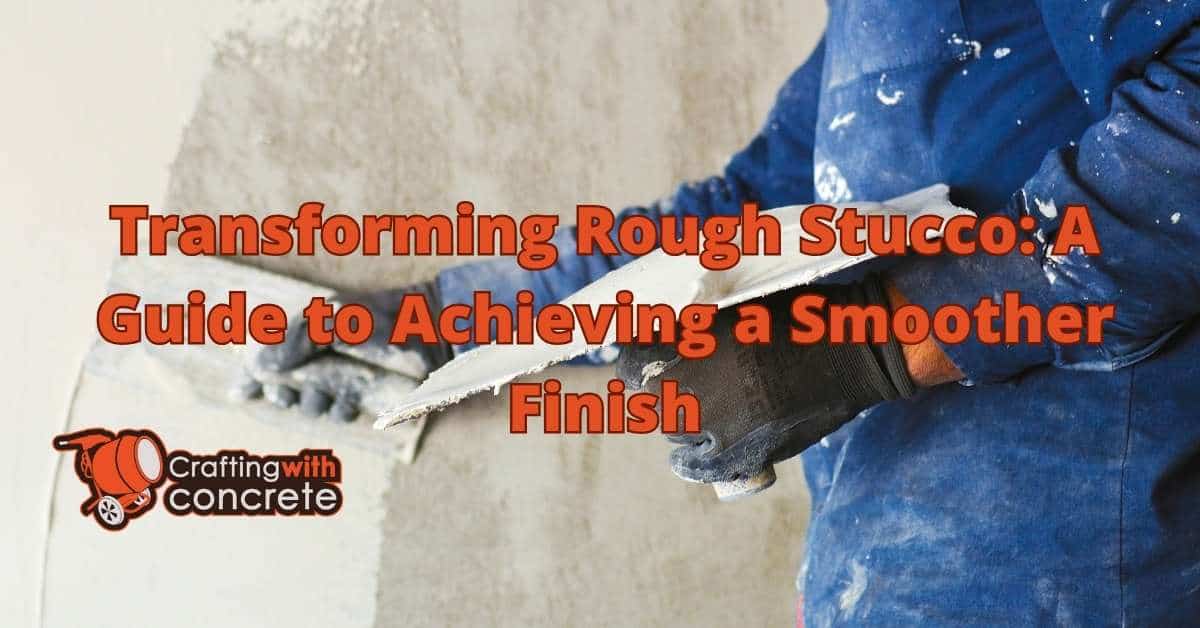 Smooth Your Rough Stucco Finish Easily - craftingwithconcrete.com