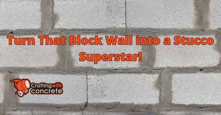 Step-by-Step Guide to Stucco a Block Wall - craftingwithconcrete.com
