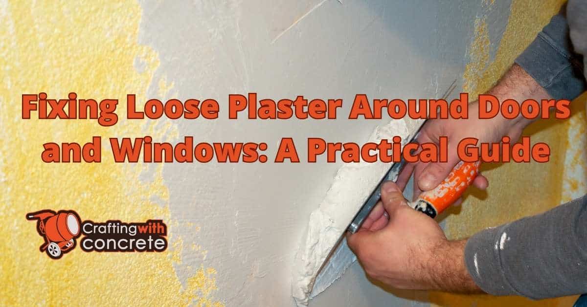 Repair Loose Plaster Around Doors & Windows - craftingwithconcrete.com