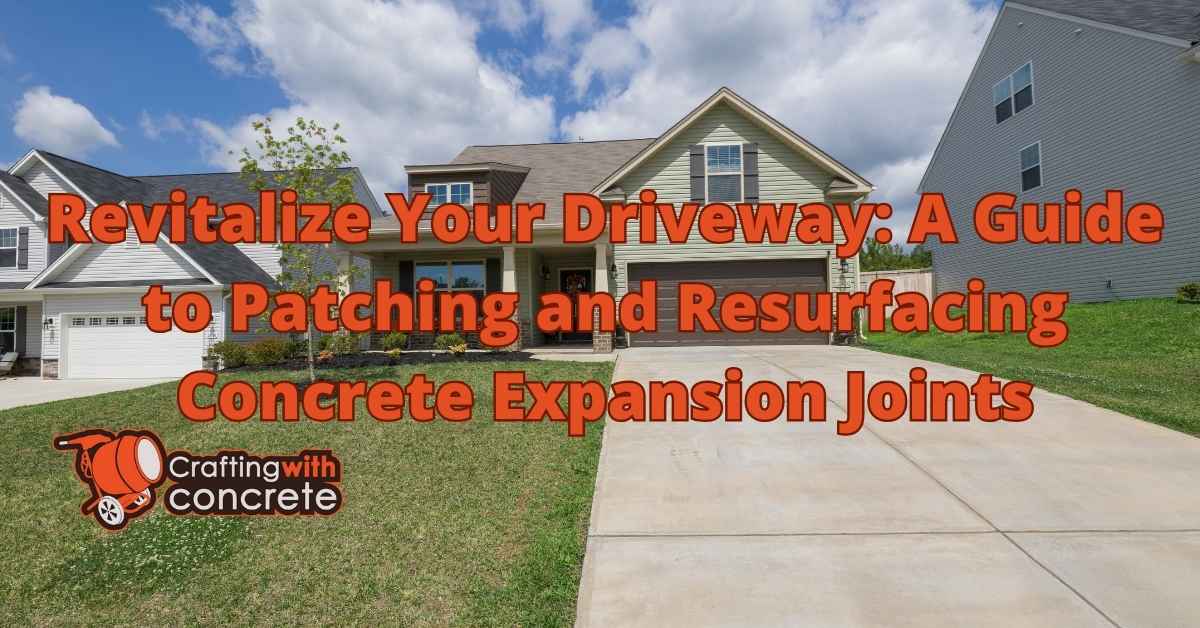 Repair Concrete Driveway Expansion Joints Easily - craftingwithconcrete.com