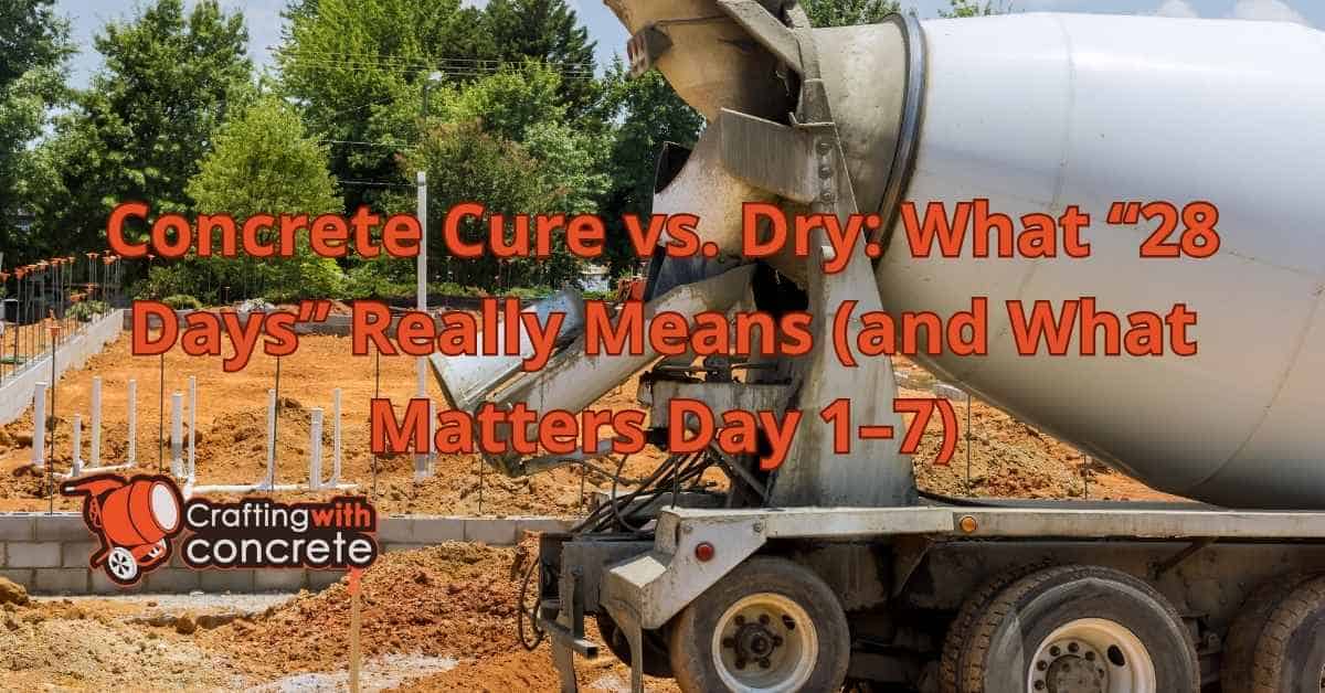 Concrete cure vs. dry: what “28 days” really means (and what matters ...