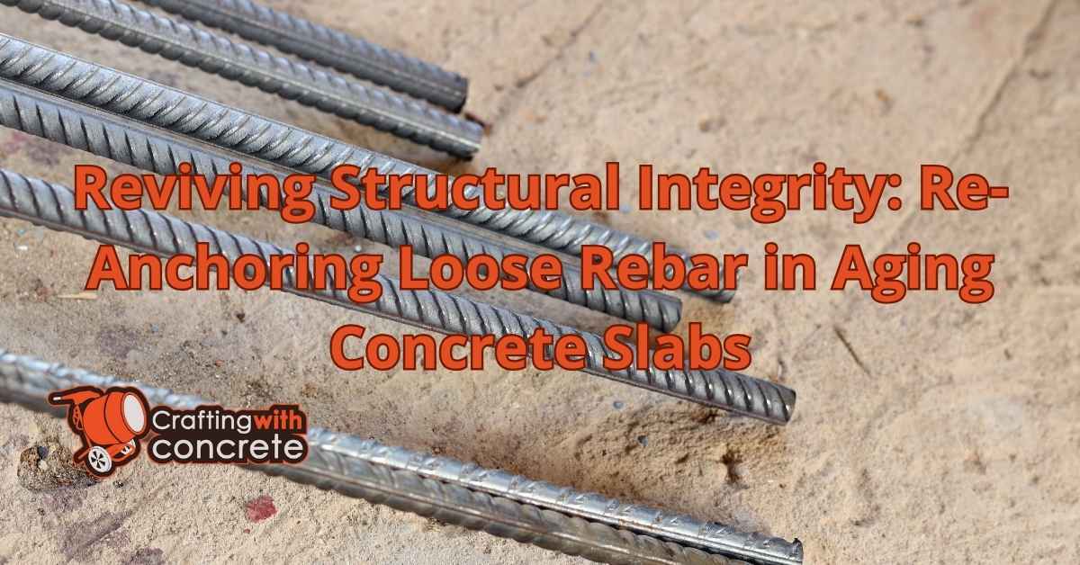 Re-Anchoring Loose Rebar in Deteriorated Slabs - craftingwithconcrete.com