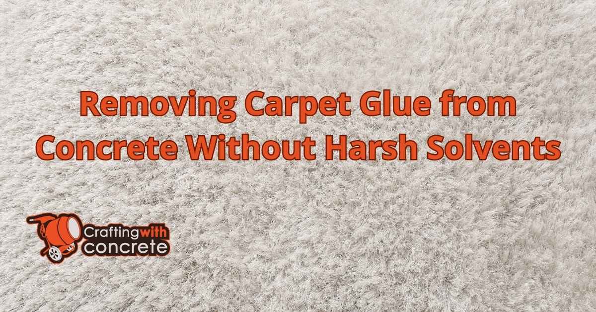 Removing Carpet Glue from Concrete Without Harsh Solvents ...