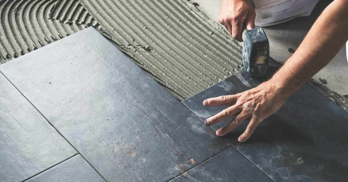 How to Install Ceramic Tile Flooring on Concrete (DIY Steps, Tools, and ...